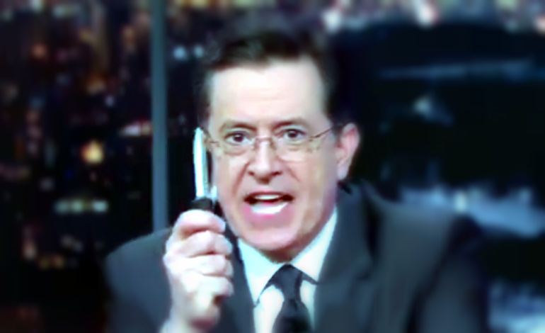 Colbert Mocks Switchblade Owners on the Late Show in 'Knife News' Bit